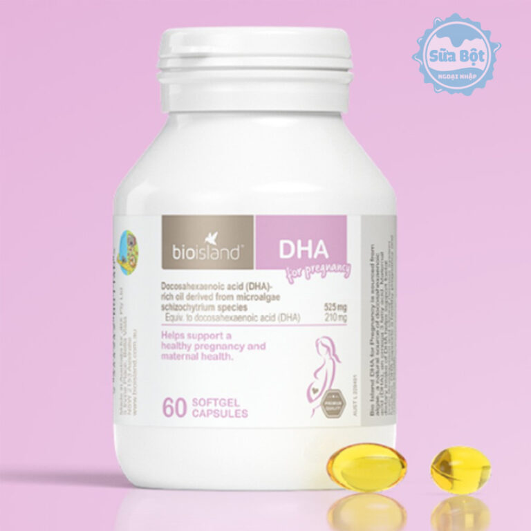 Viên uống bổ sung DHA Bioisland Úc cho bà bầu hộp 60 viên