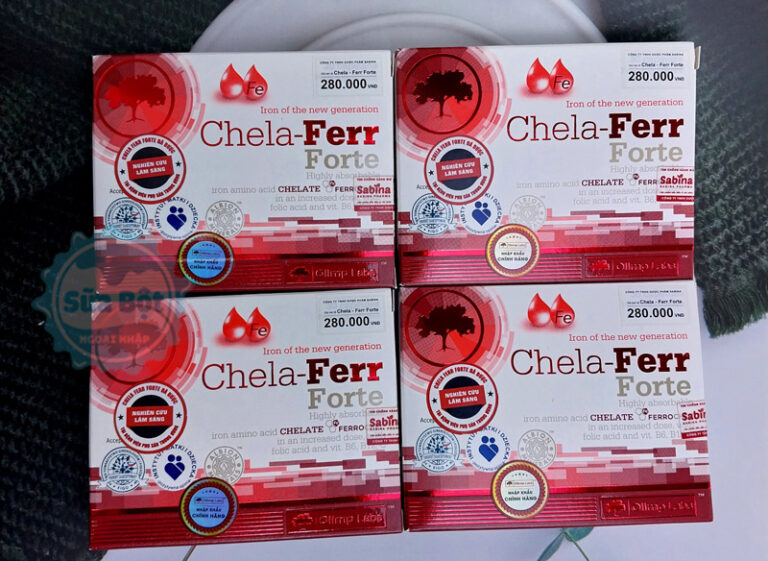Viên sắt Chela-Ferr Forte cho bà bầu hộp 30 viên của Ba Lan