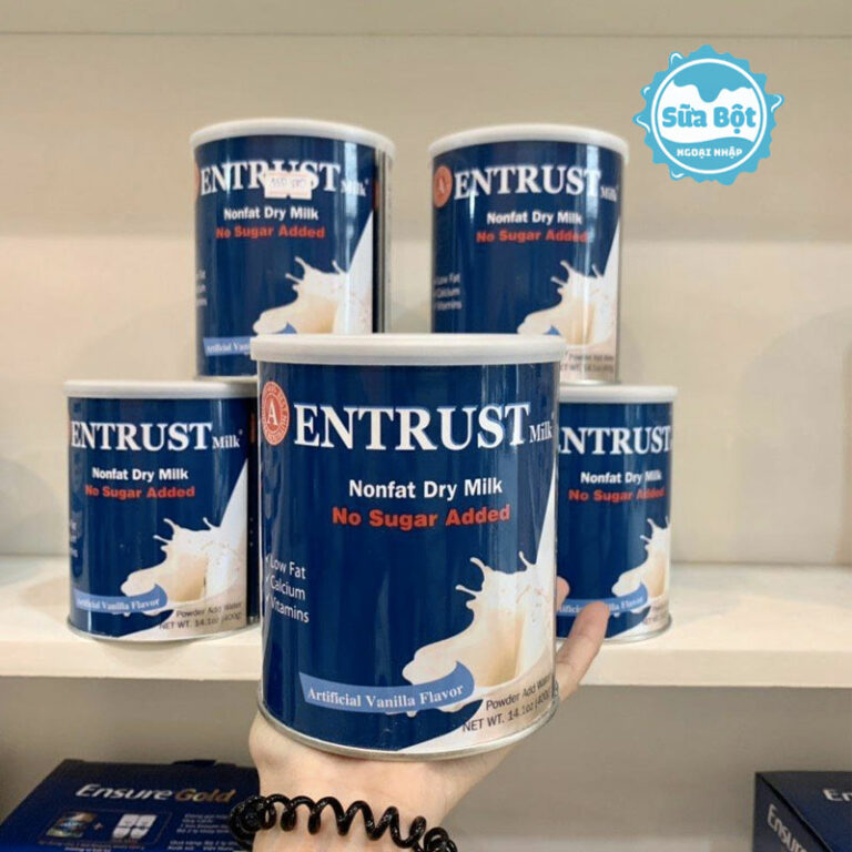 Sữa bột Entrust Milk không đường 400g của Mỹ (Dành cho người bị tiểu ...