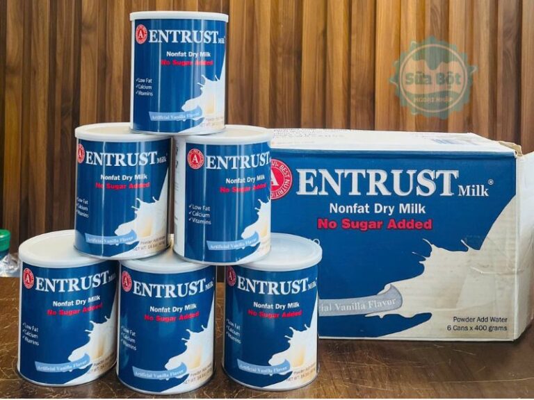Sữa bột Entrust Milk không đường 400g của Mỹ (Dành cho người bị tiểu ...