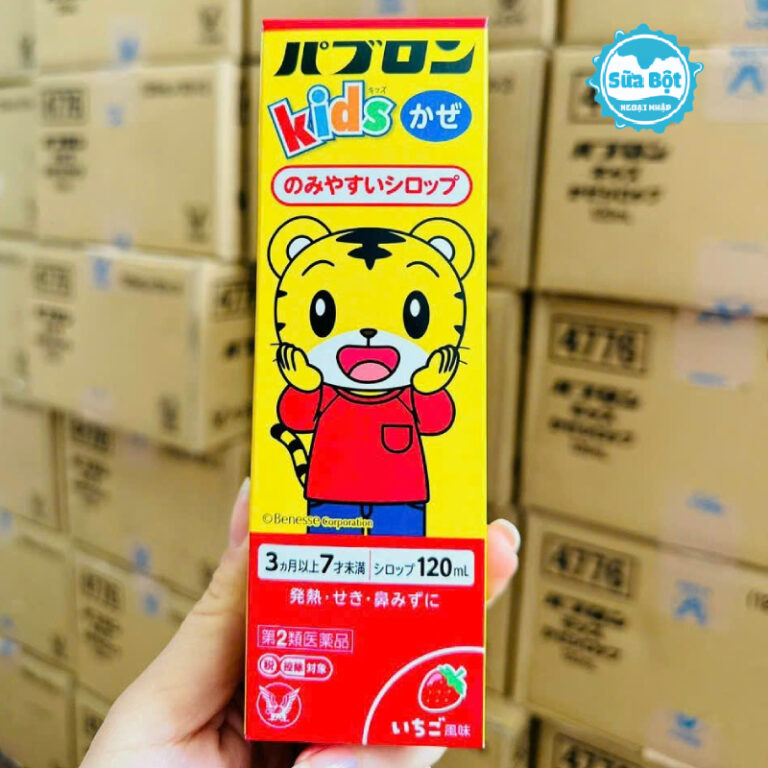 Siro ho Kids Paburon S chó mèo cho bé của Nhật Bản 120ml (3 tháng - 6 tuổi)