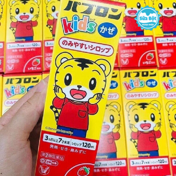 Siro ho Kids Paburon S chó mèo cho bé của Nhật Bản 120ml (3 tháng - 6 tuổi)