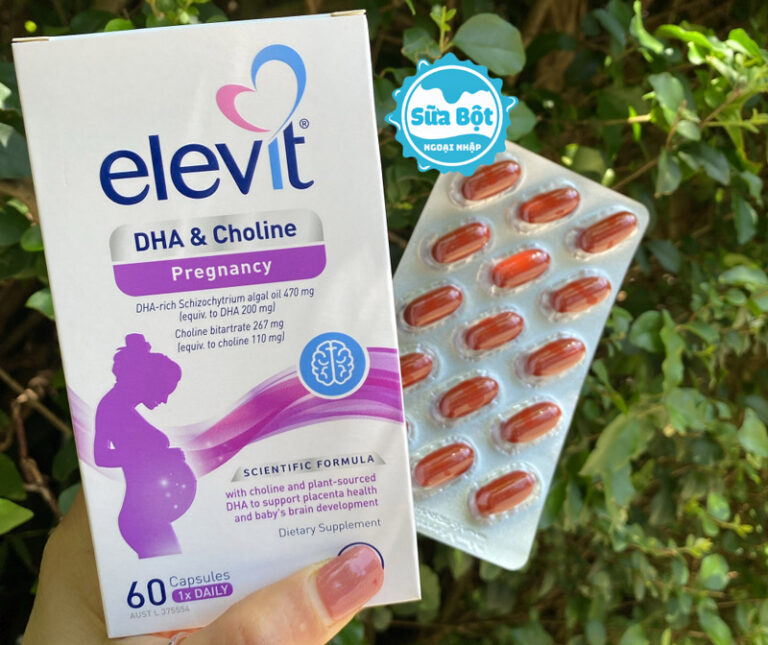 Viên uống Elevit DHA Choline cho bà bầu của Úc