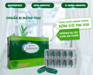 Viên uống Avisure Folimom hỗ trợ tăng khả năng thụ thai hộp 3 vỉ x 10 viên