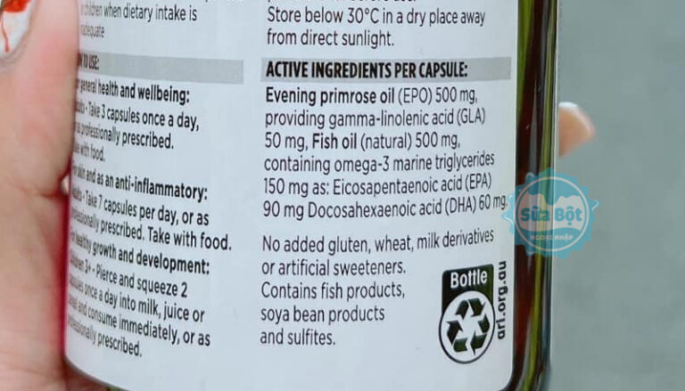 Viên uống Blackmores Evening Primrose Oil + Fish Oil Úc 100 viên